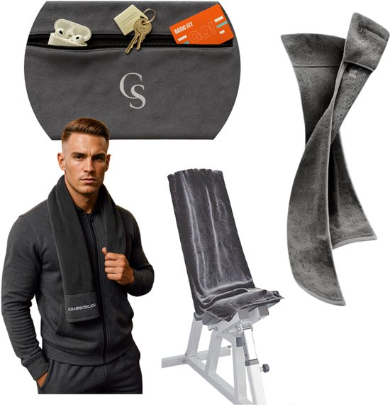 GoldStandard Sporthanddoek - Fitness handdoek sportschool - Microvezel ...