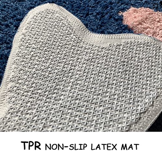 Zacht Bad Tapijt Blauwe Walvis - Antislip Badmat voor Badkamer Decor | bol