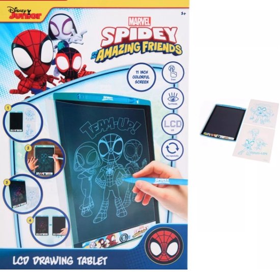 Spiderman / Spidey LCD Tekenbord - Formaat: 11 inch / 27,5 CM / A4 ...