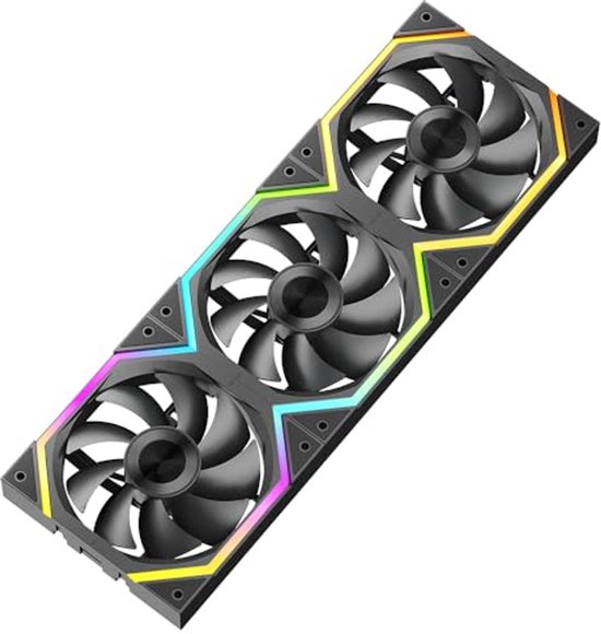 ARGB PC Case Fan 120 mm - Daisy Chain Design - One Cable Connection ...