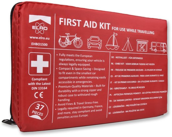 ELRO EHBO1500 EHBO Kit Auto & Thuis 37-delig – Inclusief ...