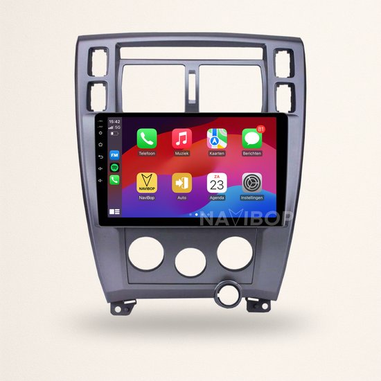 Geschikt voor Hyundai Tucson (2004 t/m 2009) | 9 inch Android 15.0 CarPlay autoradio |... | bol