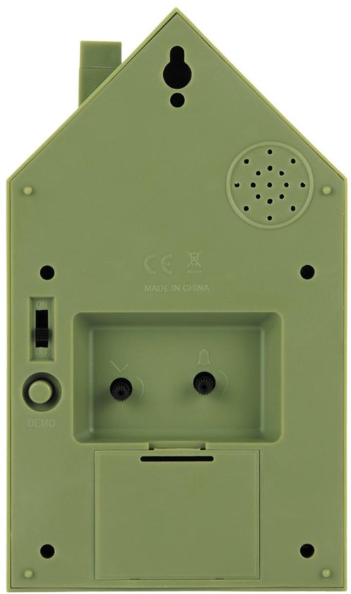 Karlsson Modern Cuckoo wekker - Groen - 15x11.5x20cm | bol