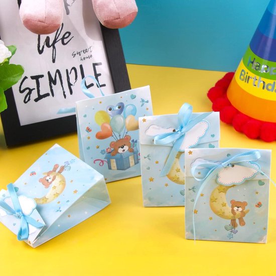 Allecto plus - Set van 50 stuks baby shower feest geschenkzakjes met ...