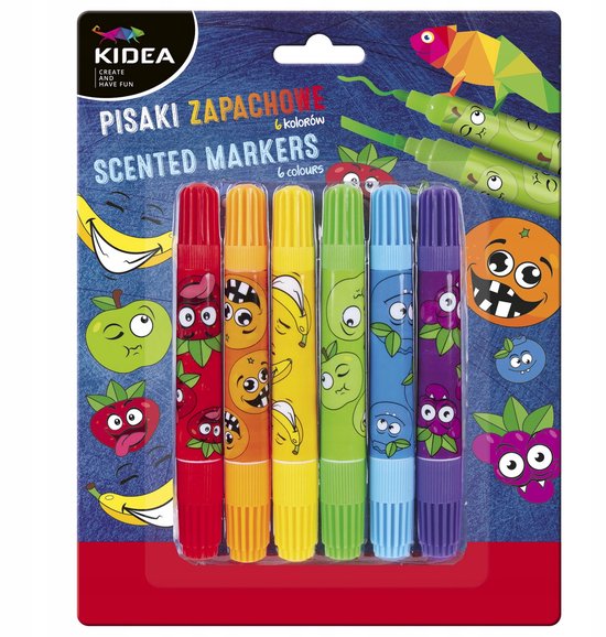 Geurende Fruit Stiften - 6 Kleuren, Dubbelzijdig | bol