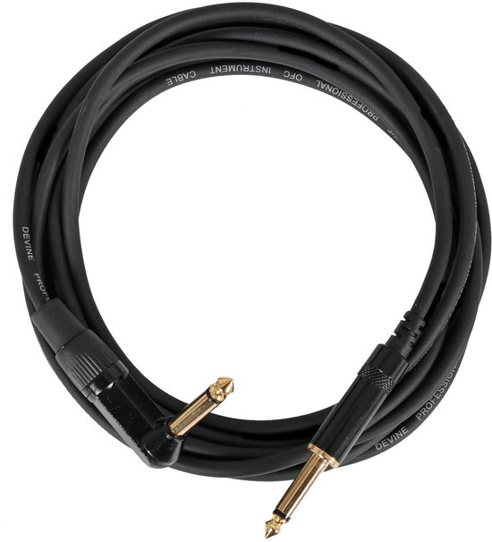 Devine GIT6/B jack 2p - jack 2p haaks gitaarkabel 6 meter | bol