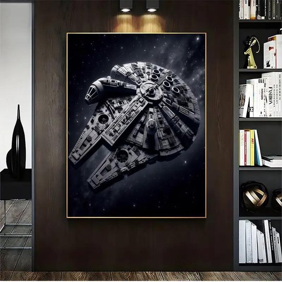 Film poster - Star Wars - Canvas poster - Millennium Falcon - The ...