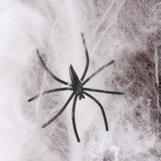 Uitbreidbare spinnenweb Halloween-decoraties - Spookachtige spinnenband ...