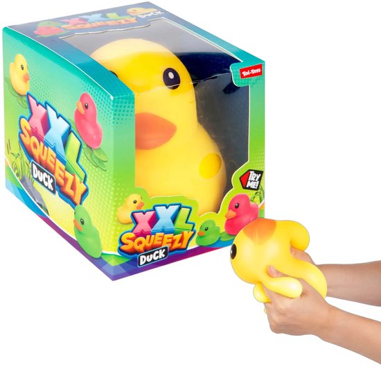 Squeezy XXL eend 15 cm - Fidget - Stressbal | bol