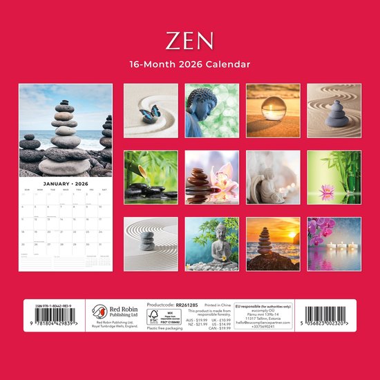 Zen Kalender 2026 | bol
