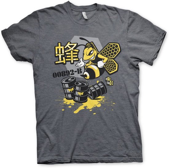Breaking Bad Meth Bee 00892-B T-Shirt Dark-Heather-L | bol