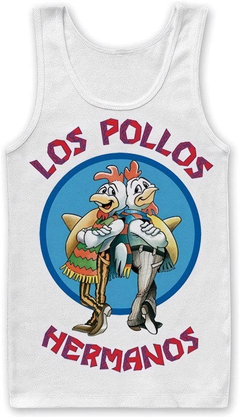 Breaking Bad Los Pollos Hermanos Tank Top White-2XL | bol