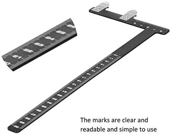 Bow Archery Ruler L‑Shape, Aluminum Adjustment Bow L Shape Chord ...
