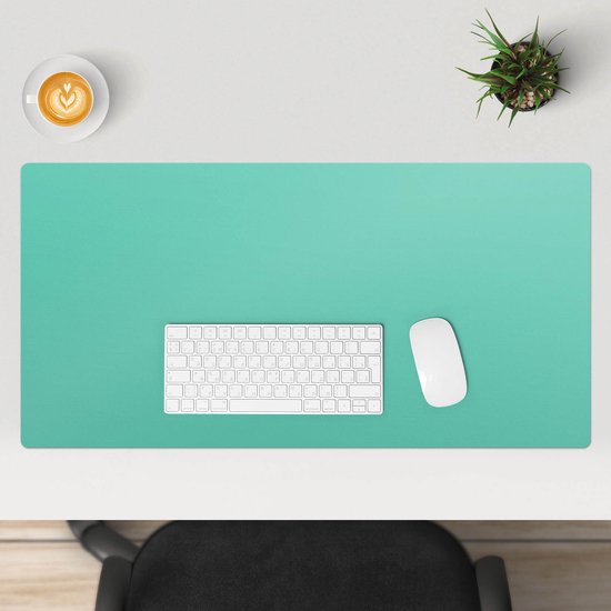 Wallfluent - IJsmunt Bureau Onderlegger - 90x45 cm - Munt Computer Mat ...