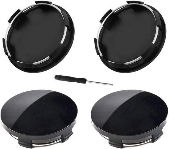 4 Piece Hub center cap 68mm Wheel Hub Cover DIY Wheel Hub Caps ...