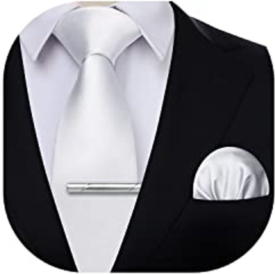 Effen kleur stropdas en pochet set voor mannen - Perfect voor ...