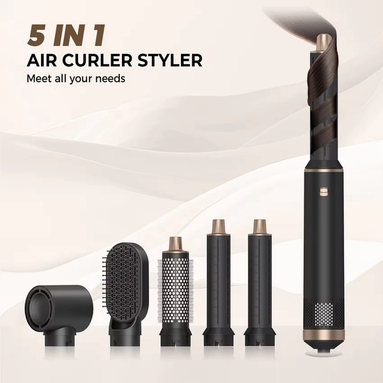 Ufaro 5 In 1 Hairstyler - 60.000 RPM - 1000W - Fohn - Krultang - 5 in 1 ...