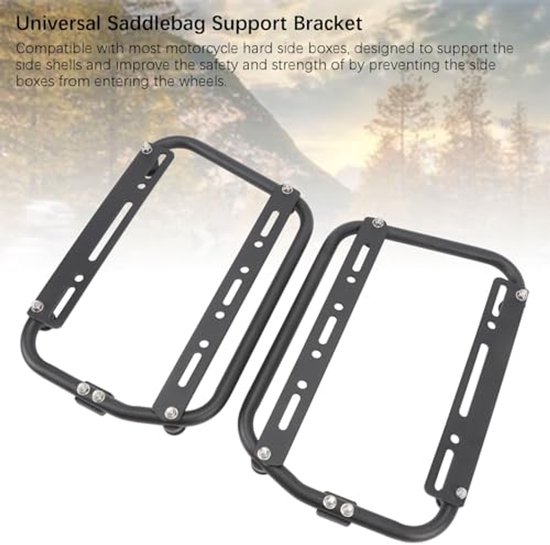Side Support Racks For Motorcycles, Aluminum Alloy Saddle Bag Rack ...