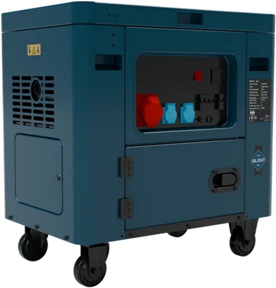 HBM Diesel Aggregaat - Generator 230/400V 7000W - Verrijdbaar | bol