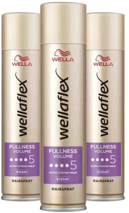 Wella Flex Haarspray Fullness Volume Ultra Strong - 3 x 250 ml ...