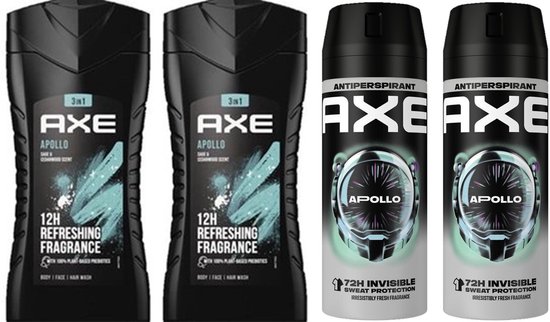 AXE Apollo - SET - Douchegel / Deo Dry Spray | bol