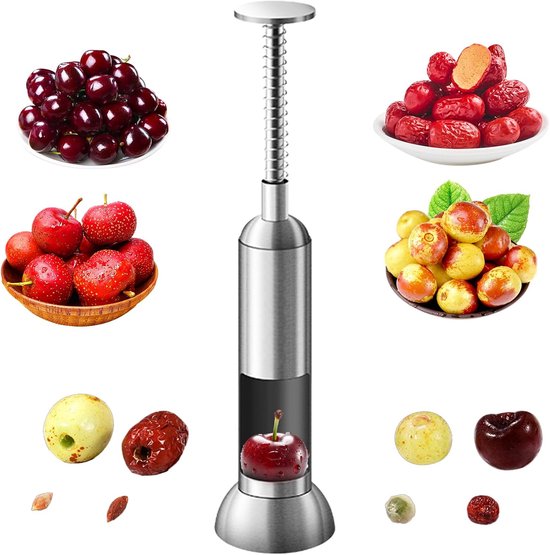 Olive Pitter Tool - Multi Stoner Fruit Remover met RVS Rod - Date Spit ...