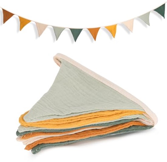 Vlaggenketting voor Kinderkamer - Decoratieve Slinger van Katoen ...
