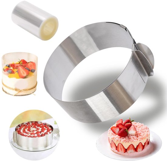 Adjustable Cake Circle, Pastry, Cake Rings, Extendable Stainless Steel ...