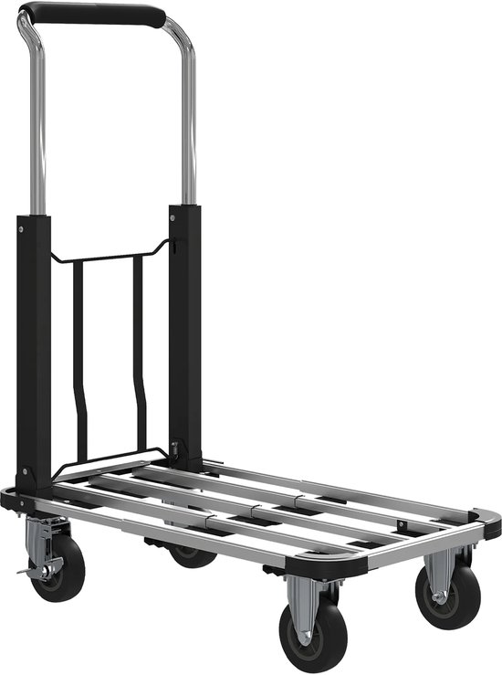 Opvouwbare Handwagen, 150 Kg Draagvermogen, Uitbreidbaar Oppervlak, In ...