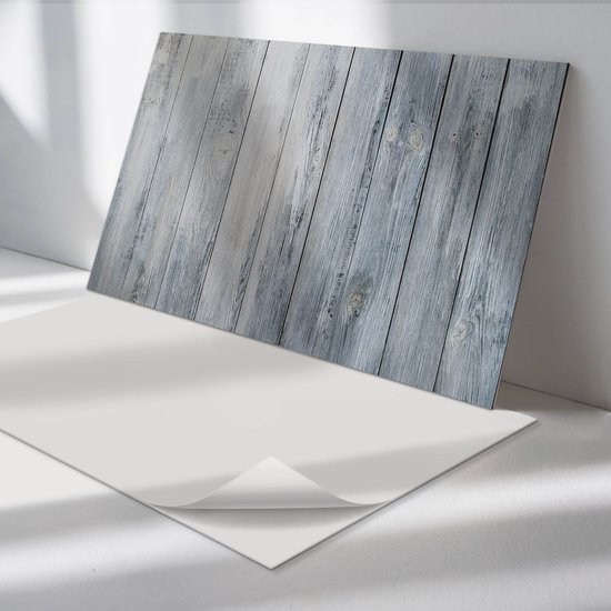 Wallfluent Vinyl Wandpaneel - Houten bord in lay-out PVC Muurpaneel ...