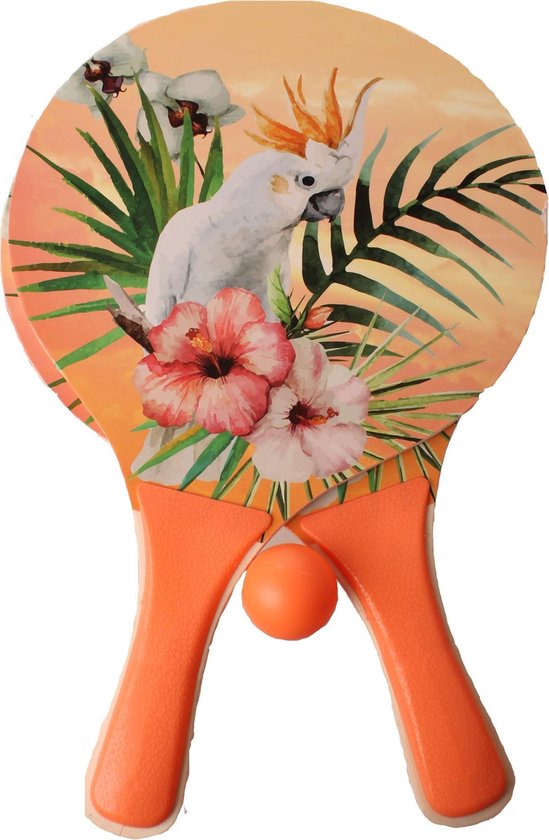 Pro Beach Strandtennis Set 3-delig Oranje | bol.com