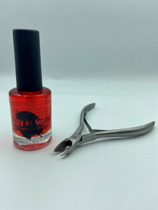 Nagelriem olie 10ml Kersen Combideal 07 + RVS nagelriem tang - Gel ...