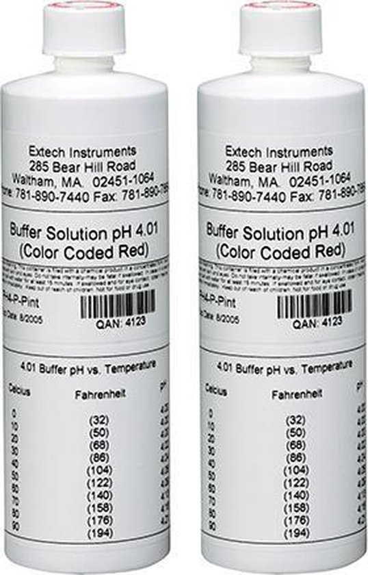 Extech PH4P - bufferoplossing - 4pH - 2 flessen | bol