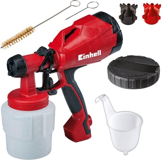 Einhell Elektrische Verfspuit TC-SY 400 P - 400 W - 800 ml - Voor lakken en glazuren | bol