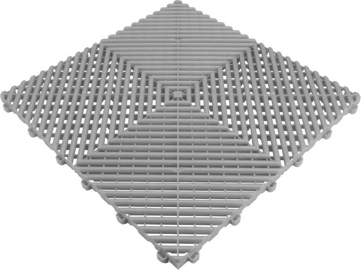 RibDeck Vloertegel Zilver - PVC Vloer - Balkon - Terras - Set van 6 ...
