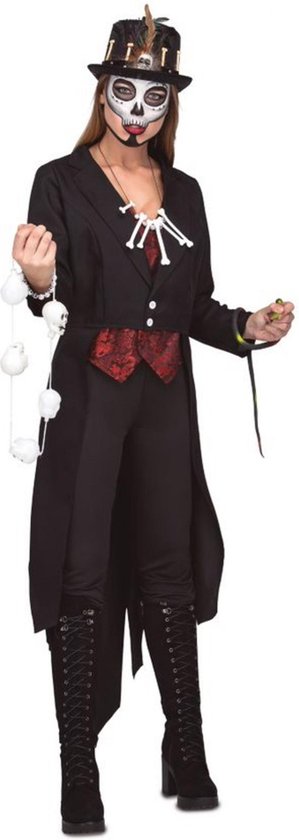 VIVING COSTUMES / JUINSA - Zwarte voodoo heks outfit voor vrouwen - M / L | bol.com