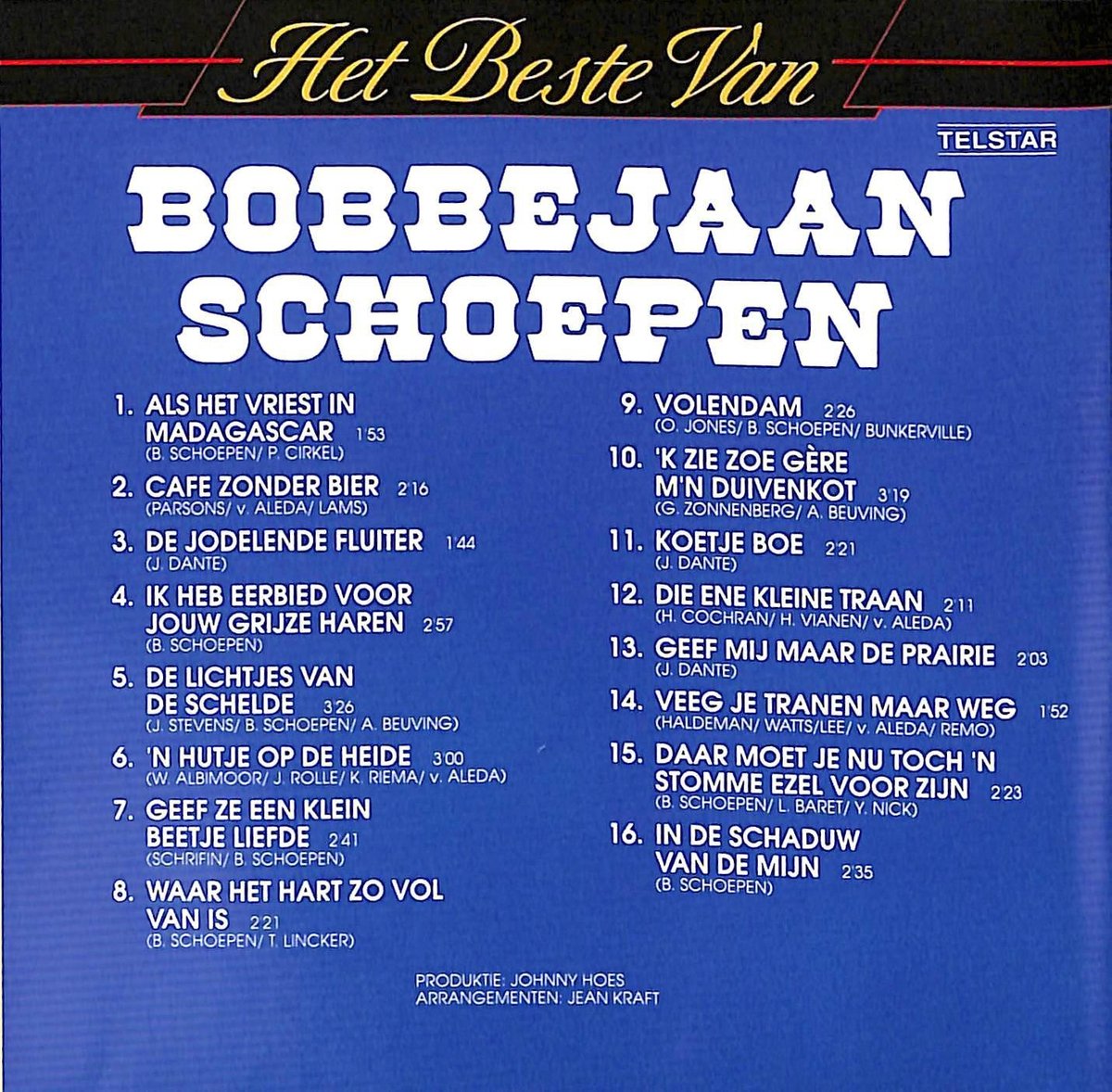Het beste van Bobbejaan Schoepen nr.:1, Bobbejaan Schoepen | CD (album ...
