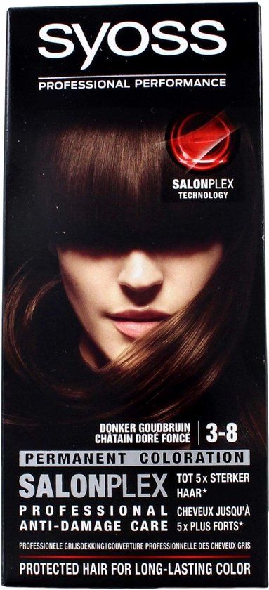 Syoss - Haarverf - 3_8 - Donker Goudbruin - 115ml | bol