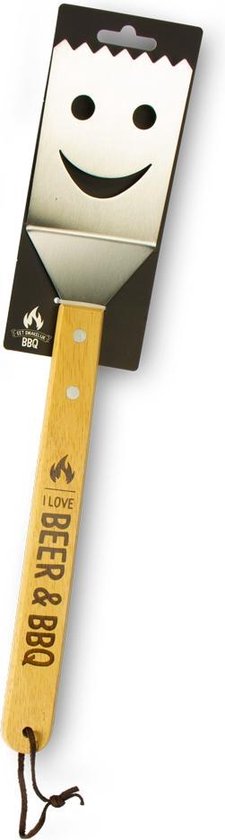 Barbecue spatel met tekst I love Beer and BBQ | bol
