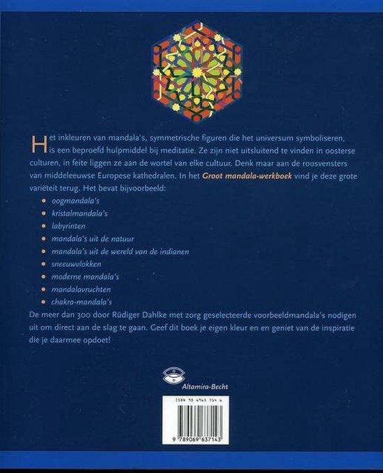 Groot mandala werkboek, Rüdiger Dahlke | 9789069637143 | Boeken | bol