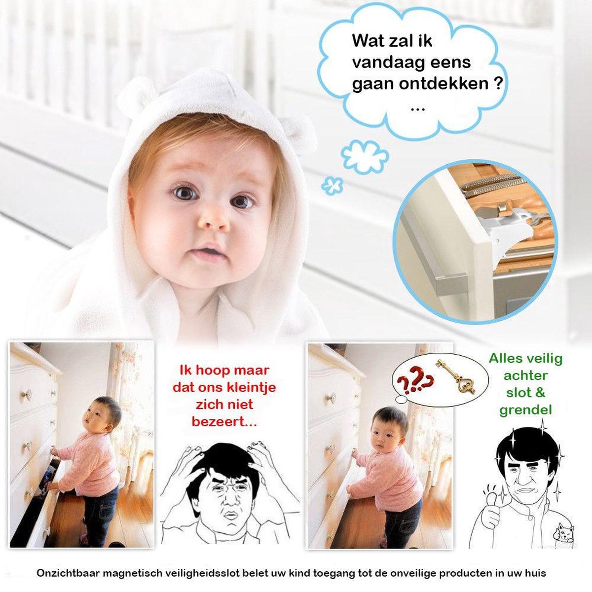 Kinderslot set – Stopcontact beveiliging - Baby – Slot – Baby ...