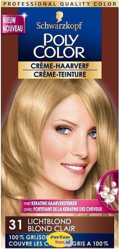3x Poly Color Haarverf nr. 31 Lichtblond | bol