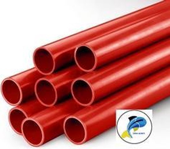 PVC Buis Rood 40 mm 2 meter | bol.com