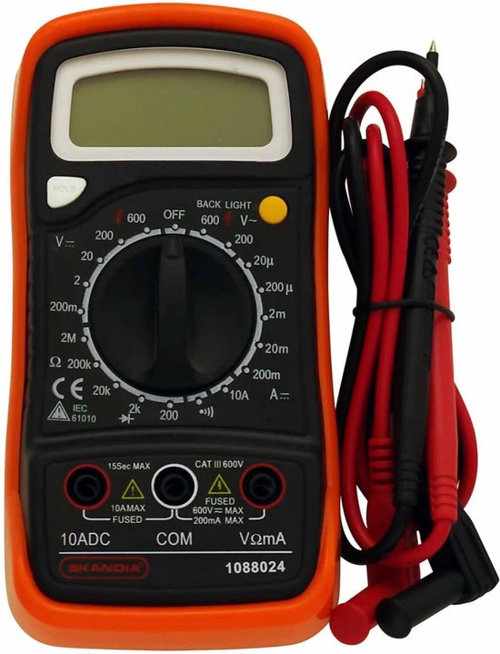 Skandia multimeter digitaal compact 600V 10A | bol