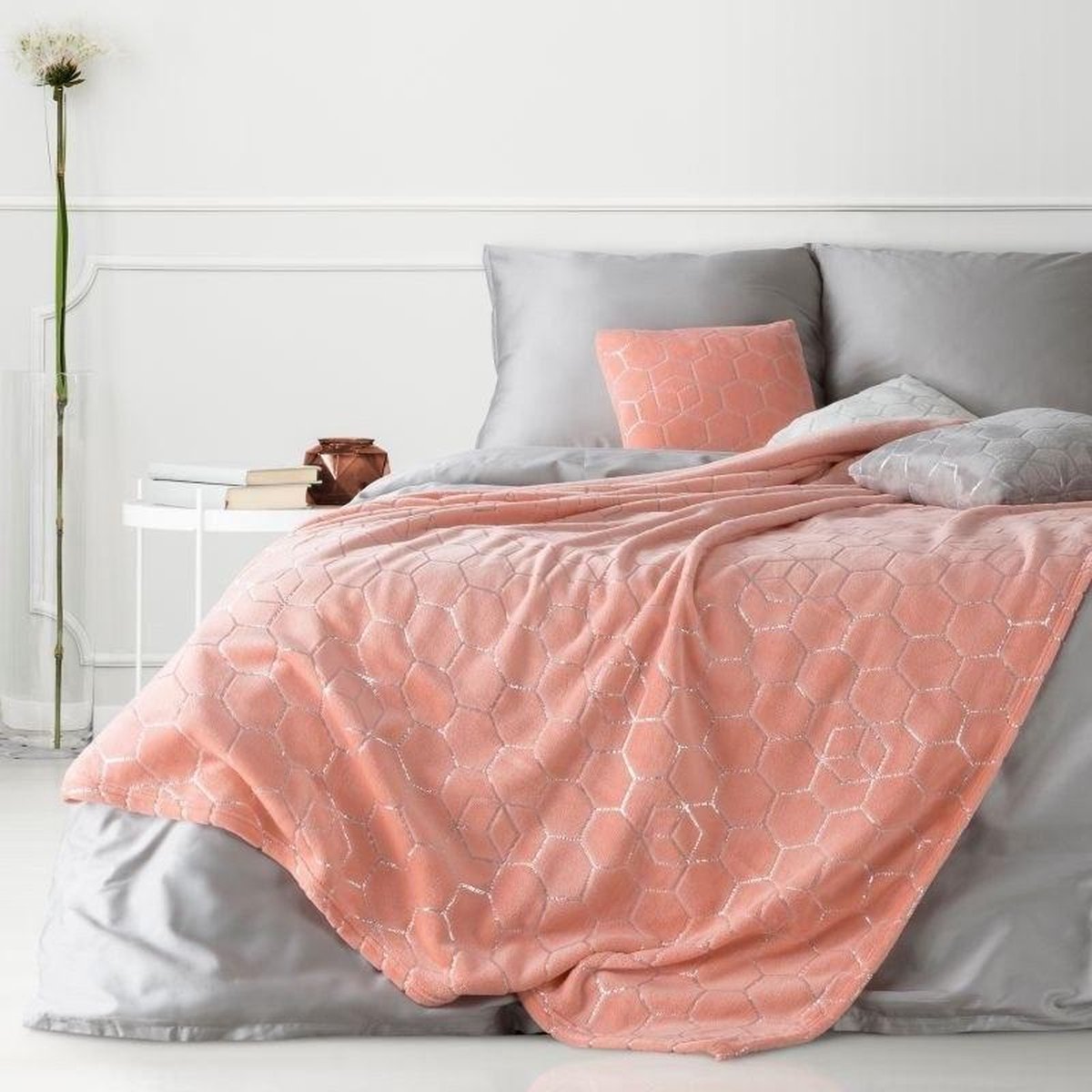 Luxe bed_deken_Brulo_Polyester_sprei _Koraal_170 x 210 cm | bol.com