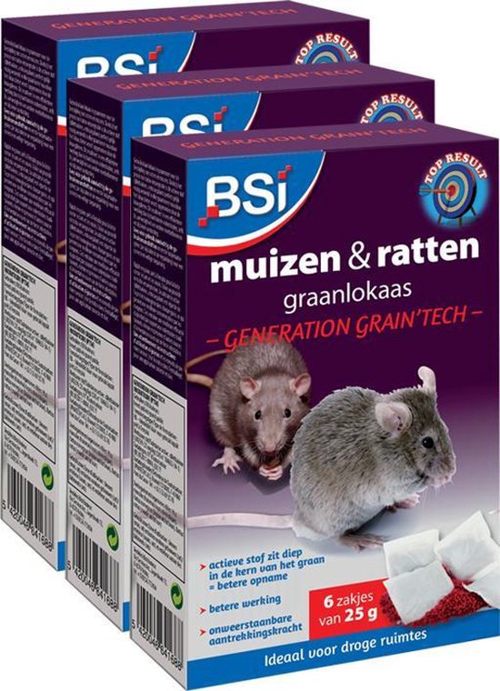 Muizengif graanlokaas generation Grain'Tech 3 x 150 = 450 gram | Bestel nu!