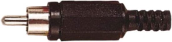 Tulp (m) audio/video connector - plastic / zwart | bol