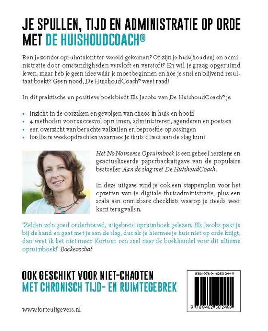 Het no nonsense opruimboek, Els Jacobs | 9789462502499 | Boeken | bol