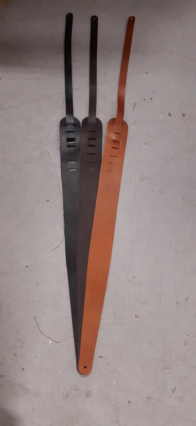 LIAM'S Lederen verstelbare extra brede gitaarband band strap- of ...