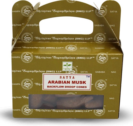 Green Tree Satya Arabian Musk Backflow Dhoop cones/kegels | bol